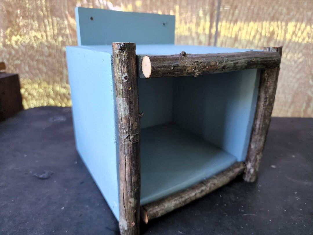 Wild Bird Nest Platform, Rustic Nest Box, Small Wild Bird Nest, Wooden ...
