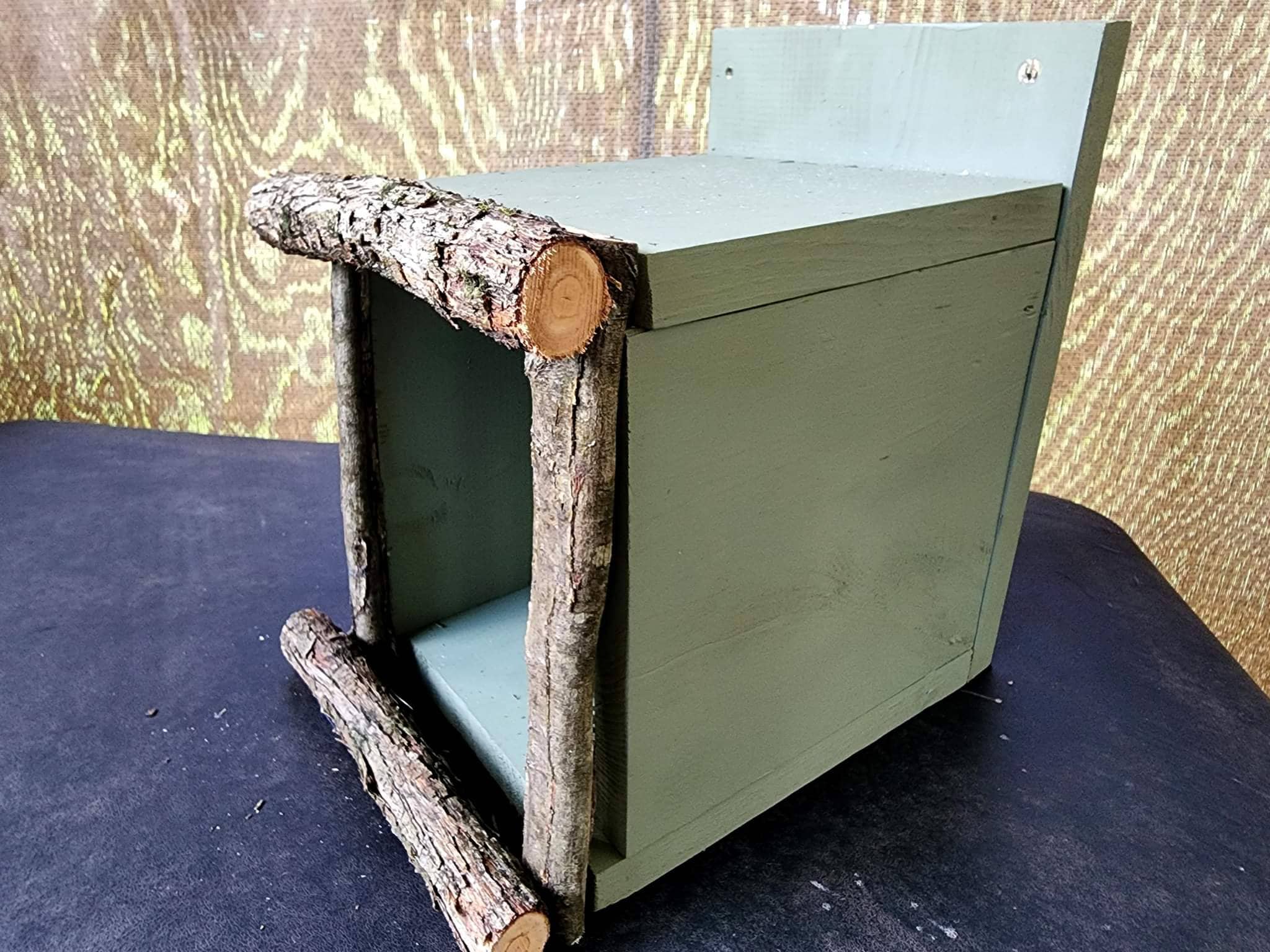 Wild Bird Nesting Platform, Rustic Nesting Box, Small Wild Bird Nest ...