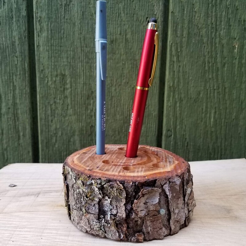 Rustic Pencil Holder - Etsy