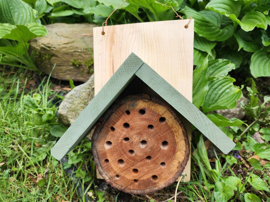 Hanging Bee & Insect House, Pollinator Hotel, Nesting Box, Garden Gift ...