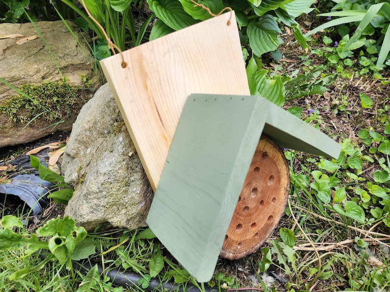 Hanging Bee & Insect House, Pollinator Hotel, Nesting Box, Garden Gift ...