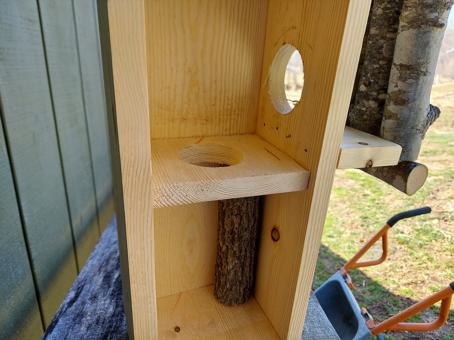 Squirrel House, Squirrel Nesting Box, Wooden Squirrel Habitat, Squirrel ...