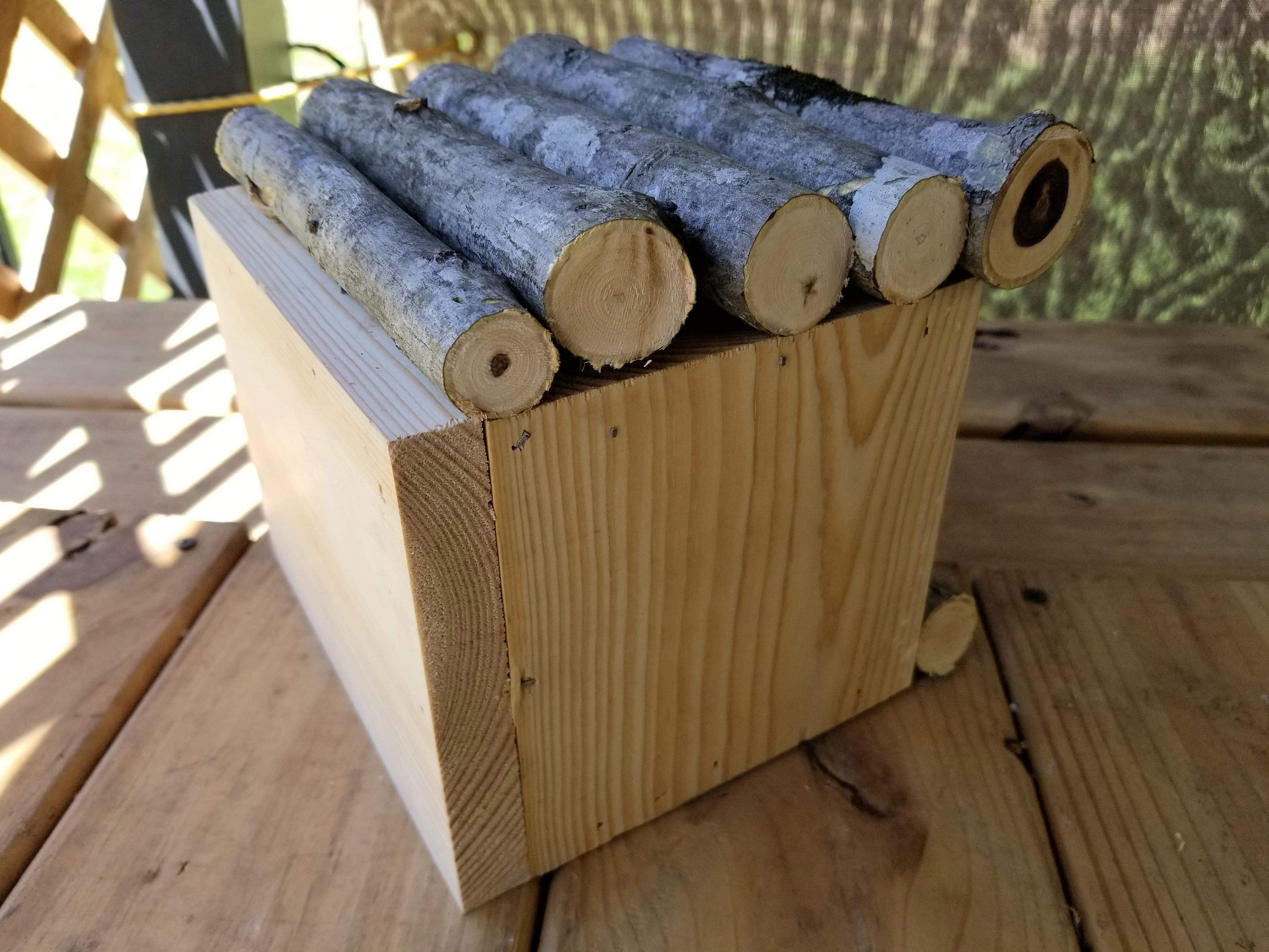 Bee House Pollinator Hotel Nesting Box Garden Gift Rustic | Etsy