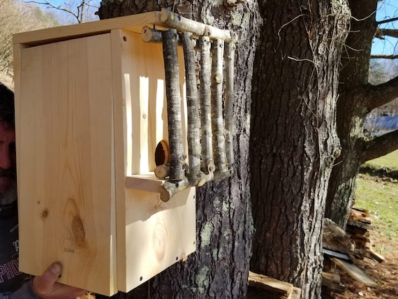 Large Squirrel House Esschert Design Squirrel House With A Bark Roof
