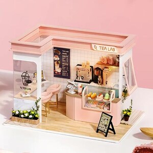 DIY Miniature Tea & Coffee Shop Kit, Miniature Tea House and Bakery ...