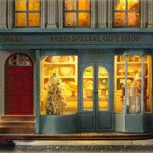 DIY Miniature Gift Shop Kit, Miniature Clothing Store Kit DIY Miniature ...