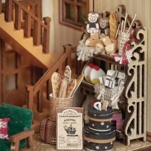 DIY Miniature Coffee & Bakery Shop Kit, Miniature Cake Shop, Miniature ...