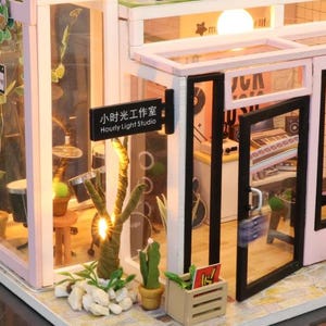 DIY Miniature Pink Music Studio House Kit, Build a Miniature Music ...