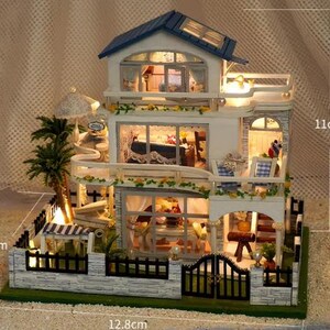 DIY Miniature Villa Kit | the Castle Miniature| Luxury Villa Building ...