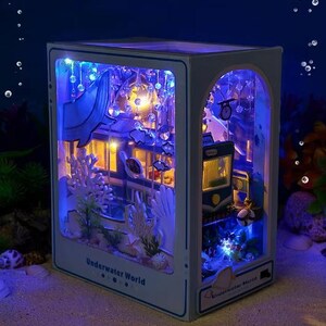 DIY Miniature Underwater Bookshelf | Miniature Ocean Wonderland Set ...