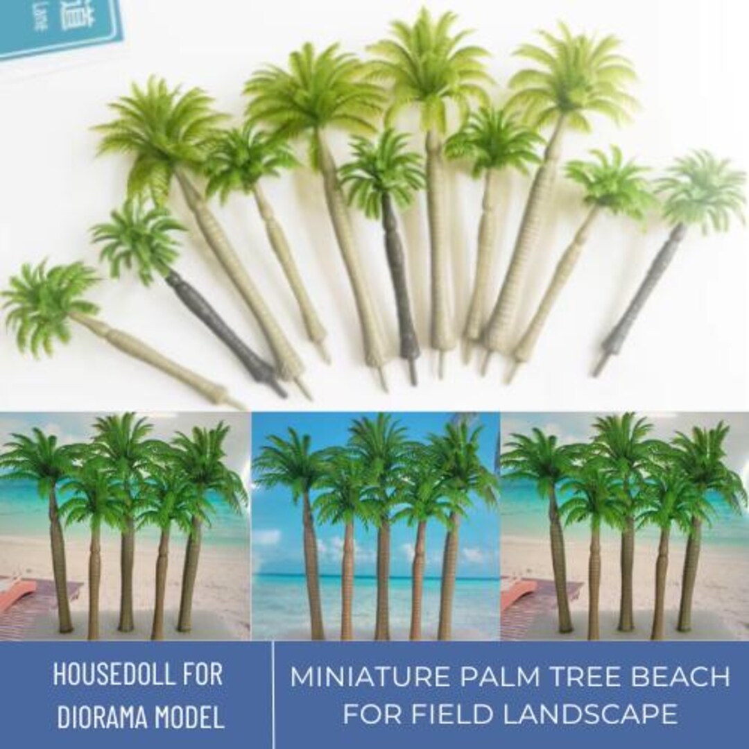 Miniature Palm Tree, Tree Diy Miniature Dioramas Display, Mini Palm ...