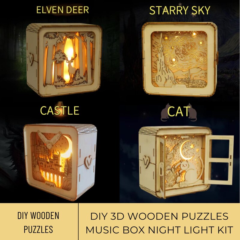 Cat Night Light - Etsy