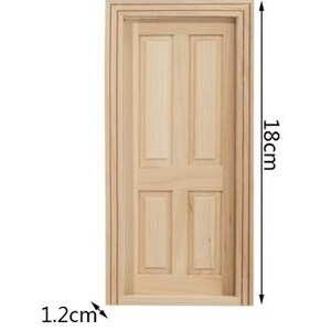 1 Pc Miniature Door and Window, Miniature Door for Doll Home Decor ...