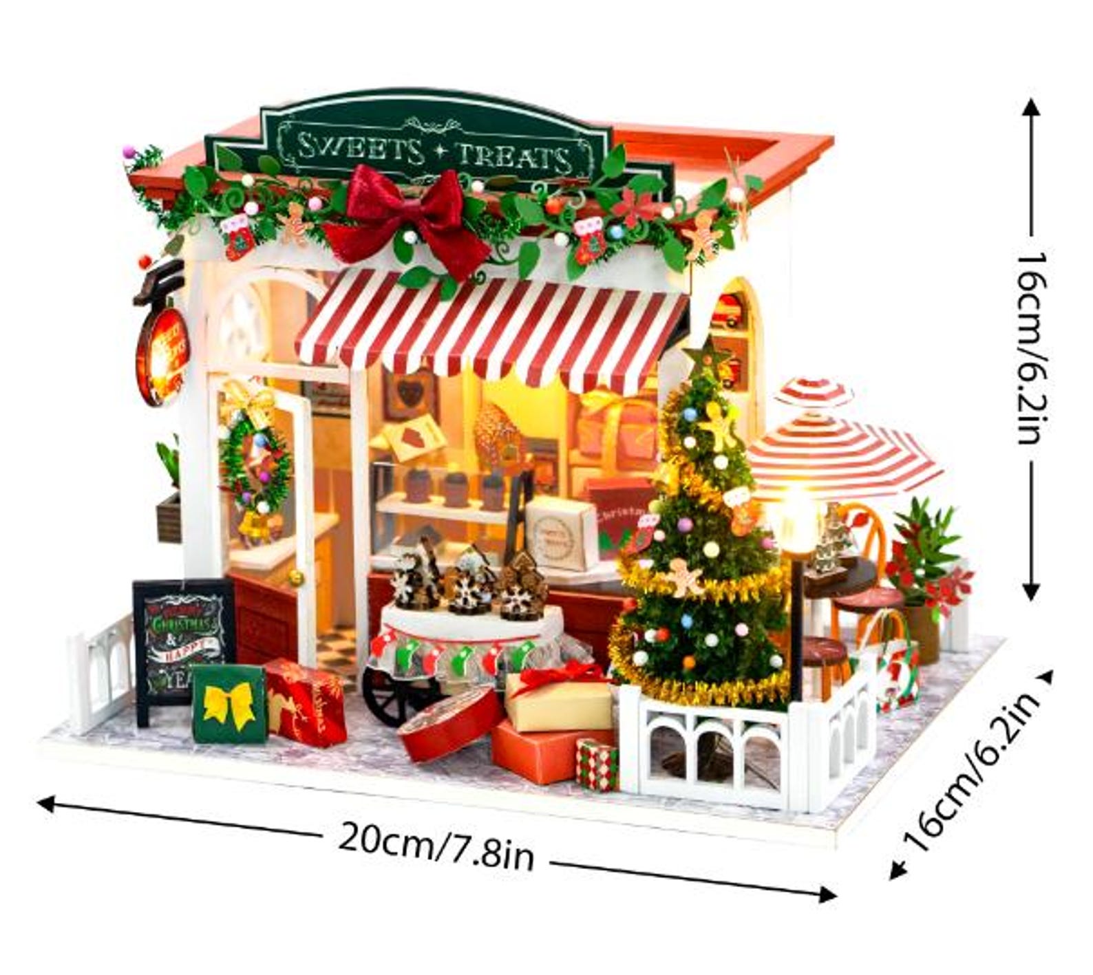 DIY Miniature Christmas Shop Kit, Tiny Christmas Ornament Set, Ornament ...