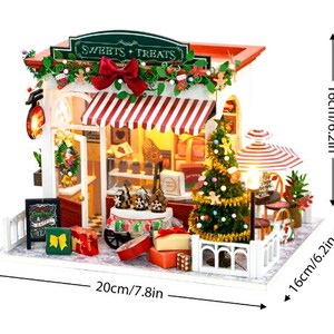 DIY Miniature Christmas Shop Kit, Tiny Christmas Ornament Set, Ornament ...