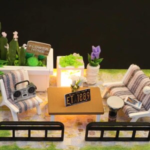 DIY Miniature Pink Music Studio House Kit, Build a Miniature Music ...