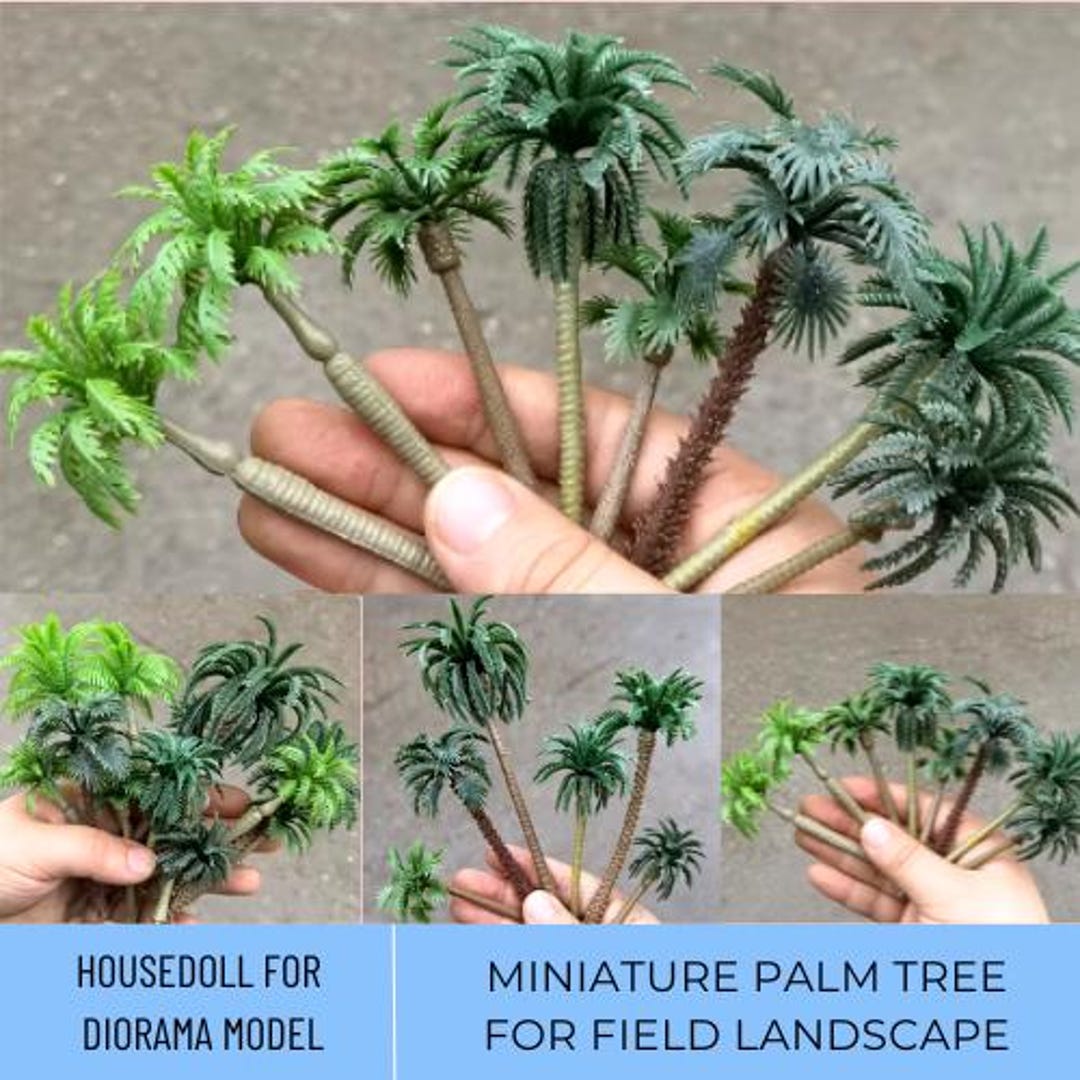 Miniature Palm Tree, Miniature Coconut Tree, Diy Mini Diorama ...