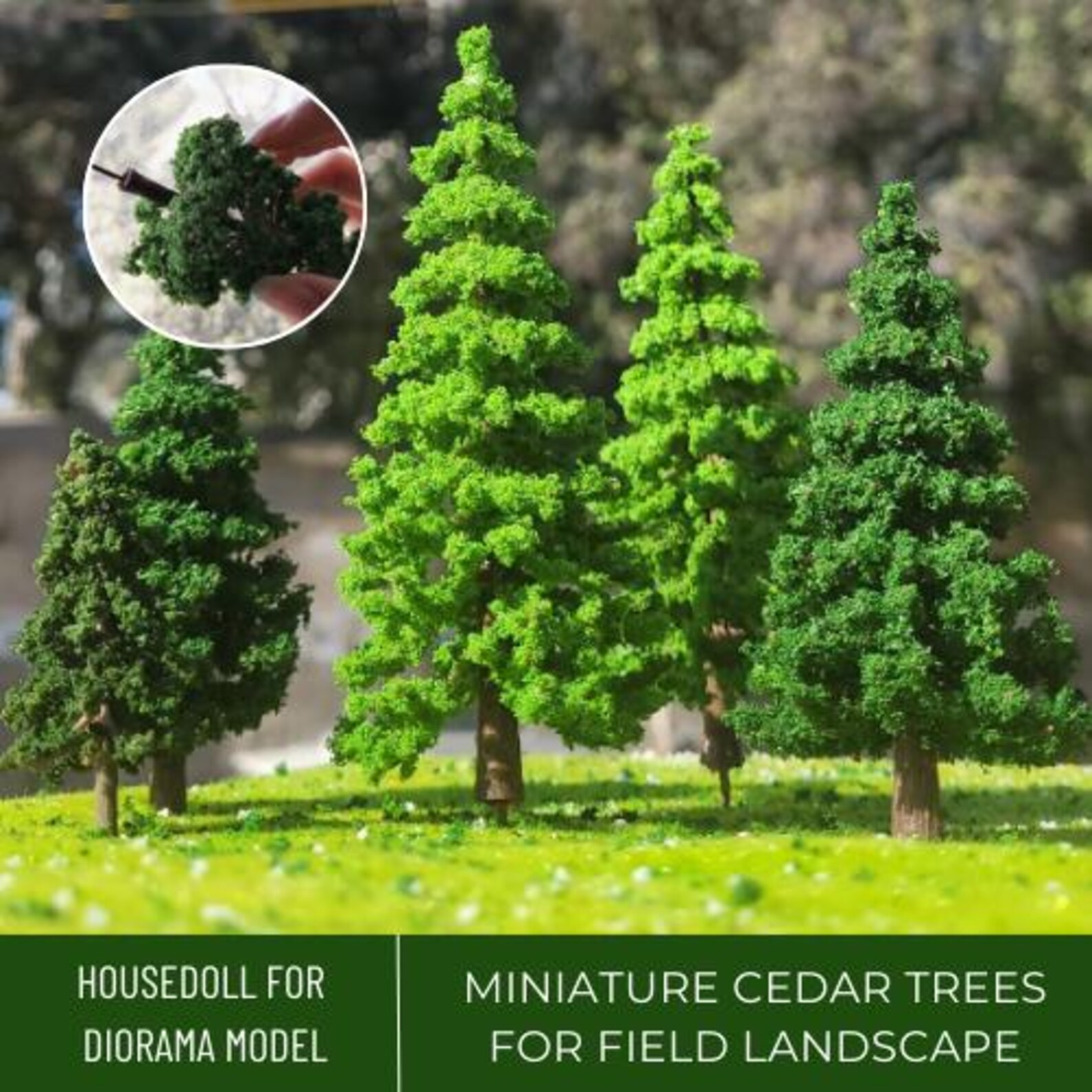 10 Pcs Miniature Cedar Trees | Cedar Tree for Display | Simulation Pine ...
