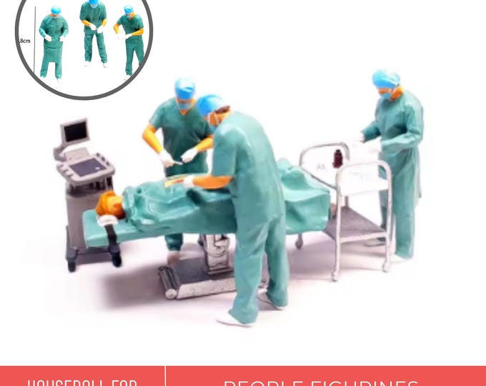 Miniature 1:64 Figures Medical Staff | Miniature Doctors, Nurse, Doctor ...