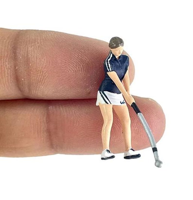 1pc Miniature Figurine 1:64 Golf Players | People Playing Golf ...