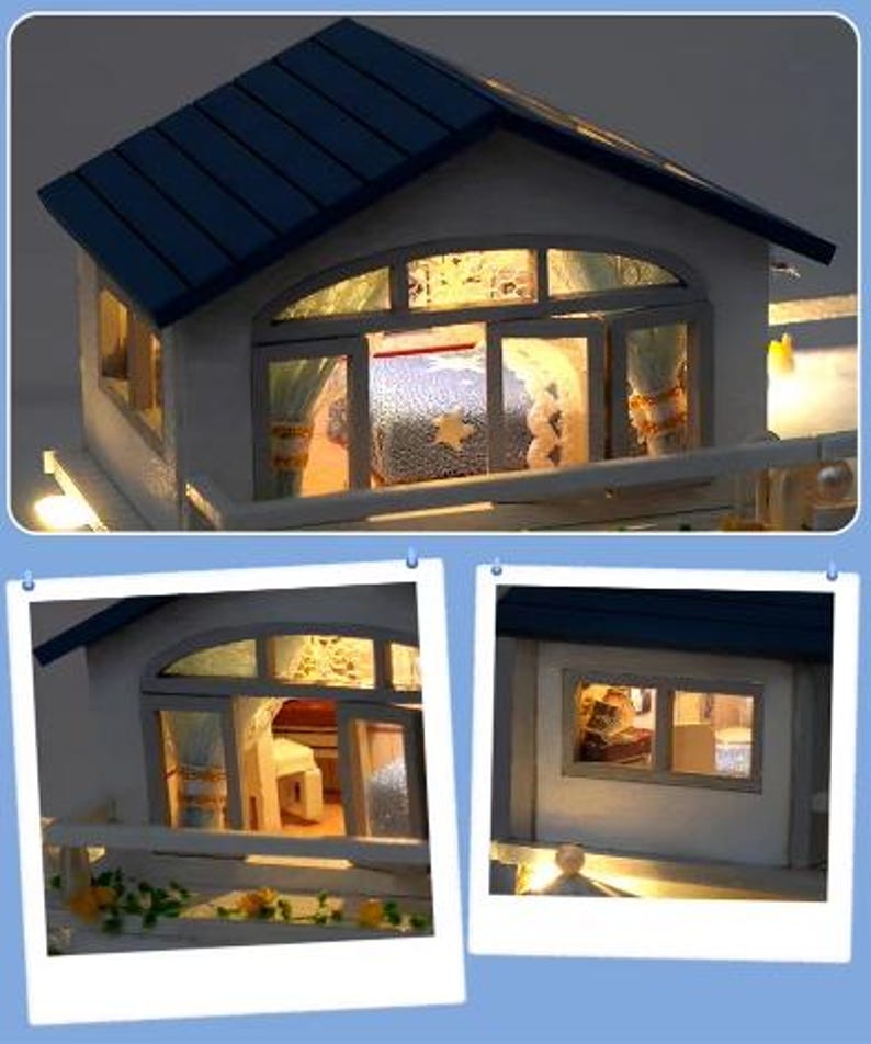 DIY Miniature Villa Kit | the Castle Miniature| Luxury Villa Building ...