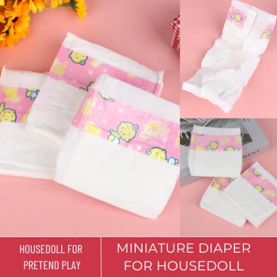 3pcs Miniature Realistic Diaper Pants ,dolls House Baby Accessories ...