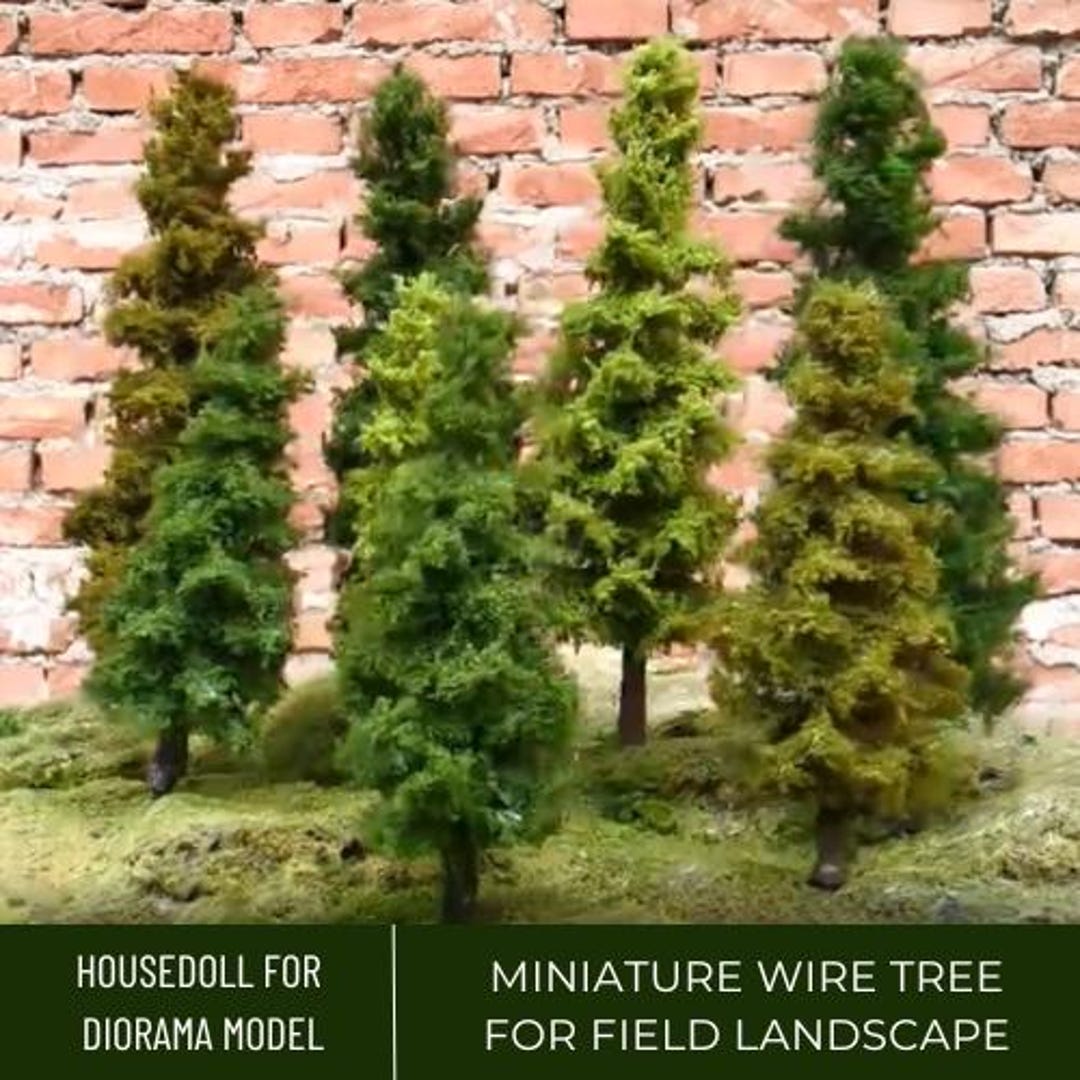 Miniature Tree, Train Landscape Wire Tree Model, Wire Tree Miniature ...