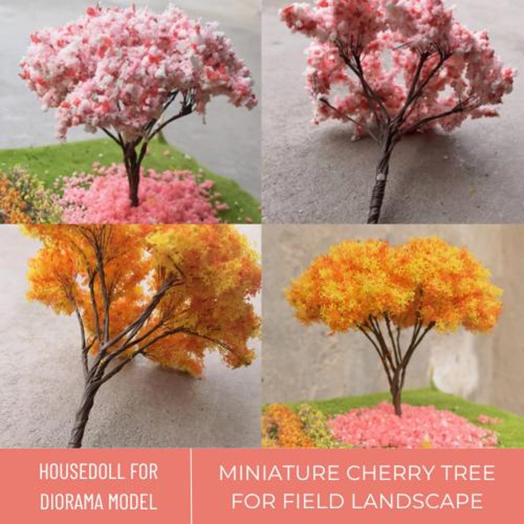 1 Pc Miniature Cherry Tree, Miniature Cherry Tree for Diorama ...