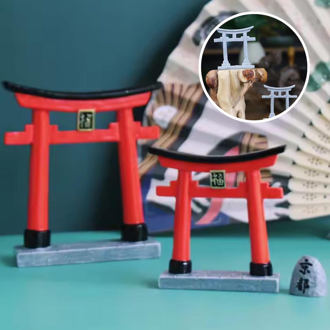 Miniature Japanese Torii Gate Decoration, Japanese Torii Gate Shrine ...