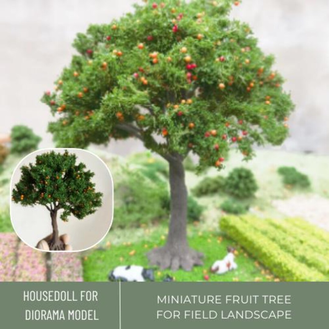1 Pc Miniature Fruit Tree, Miniature Tree Craft Kit, Mini Tree for ...