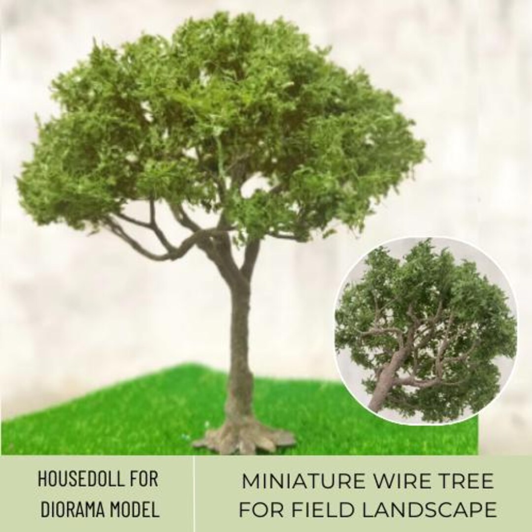 Miniature Plastic Wire Tree Diorama Field, Miniature Artificial Tree ...