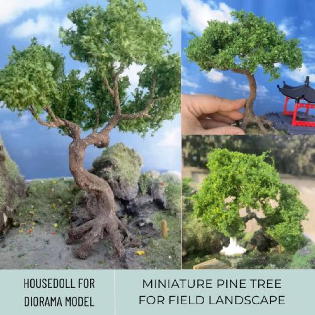 1 Pcs Miniature Mountain Pine Tree Trees | Miniature Wire Tree for ...