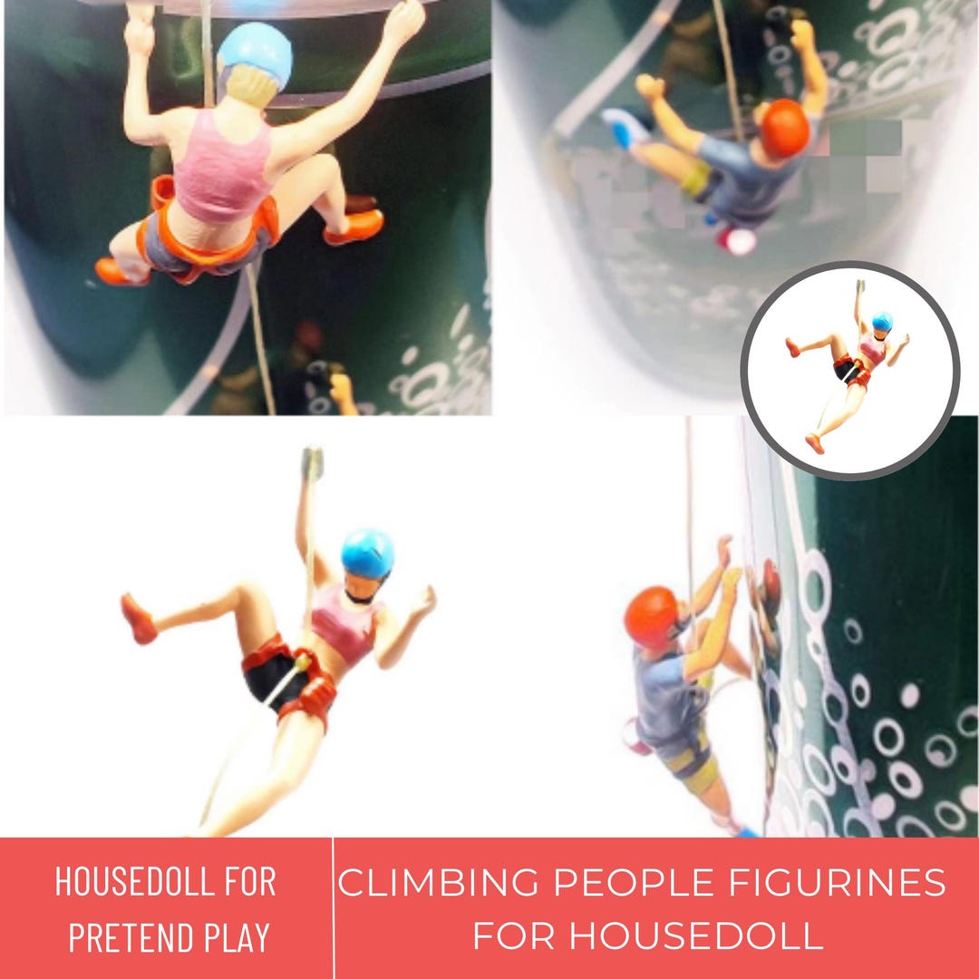 Miniature Figures Mounting Climbing, Sport Figures, Miniature Rock ...