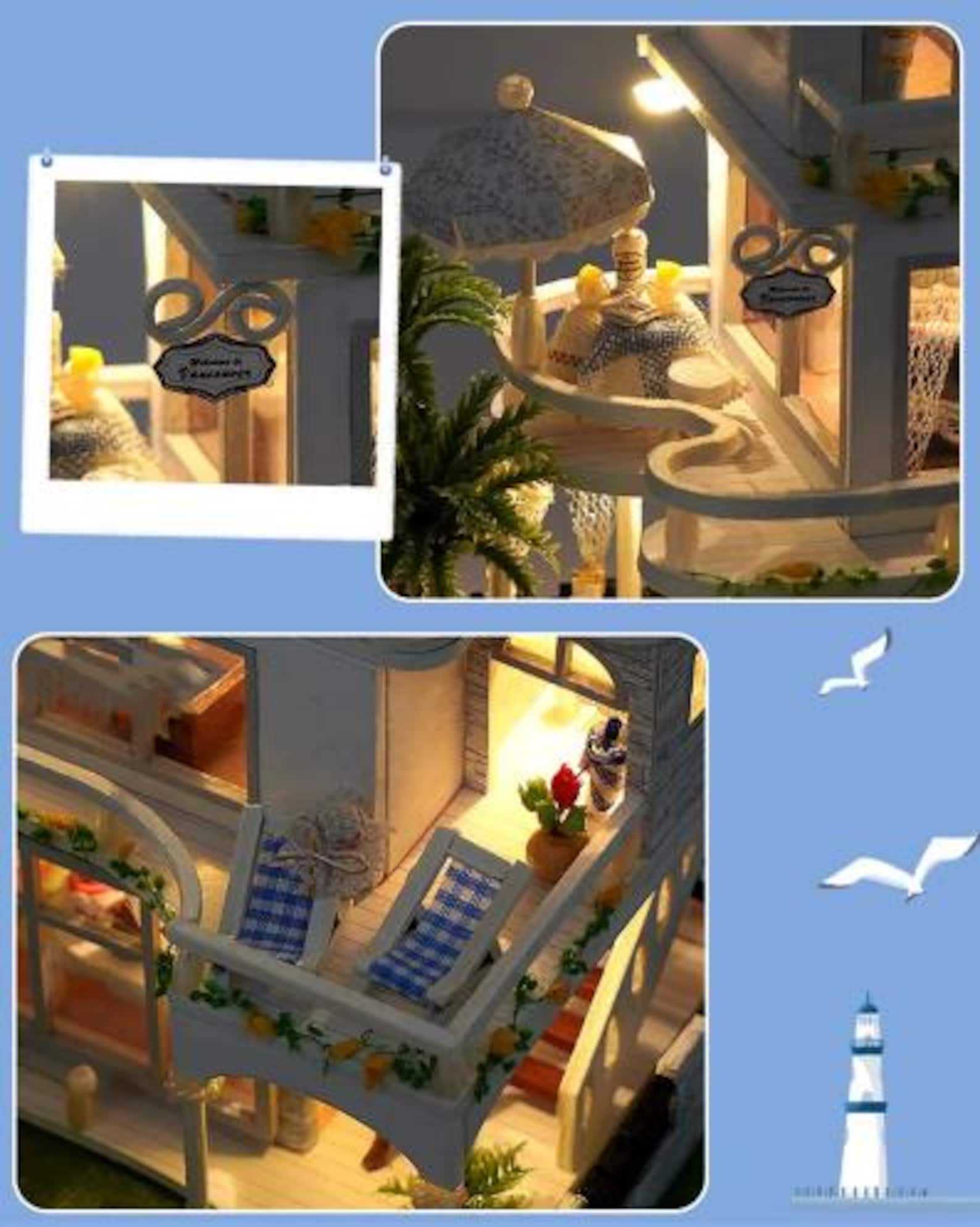 DIY Miniature Villa Kit | the Castle Miniature| Luxury Villa Building ...