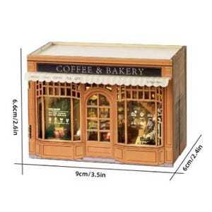DIY Miniature Coffee & Bakery Shop Kit | Miniature Cake Shop ...