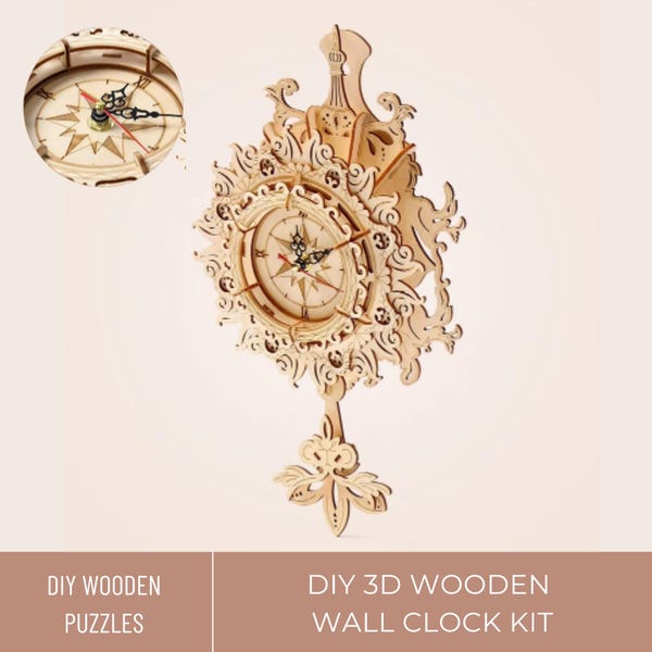 Wooden Clock Kit - Etsy