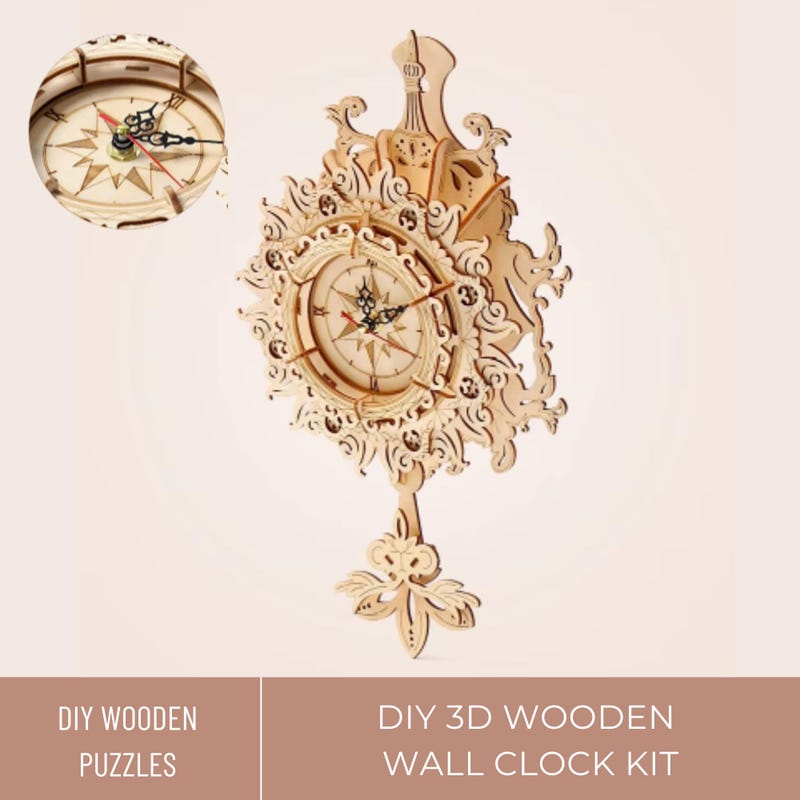 Wooden Clock Kit - Etsy