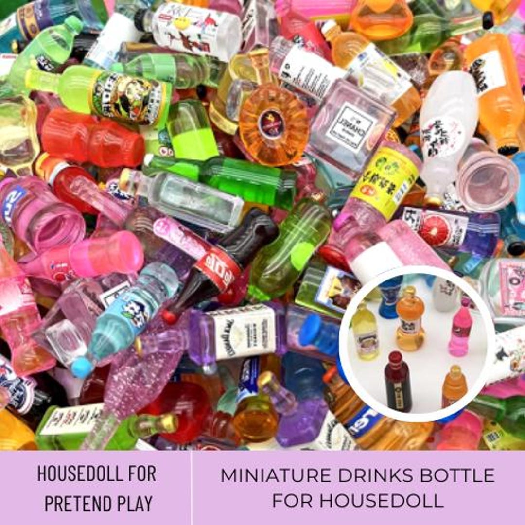10pcs Miniature Drinks Bottle, Miniature Drink Toy, Miniature ...