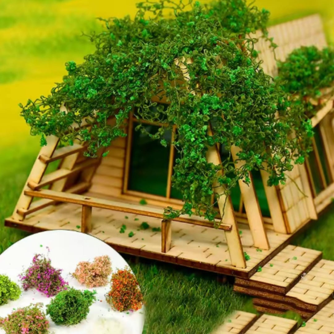 25 Mm 3 Gr Miniature Vine Leaves, Miniature Model Landscape Tree ...