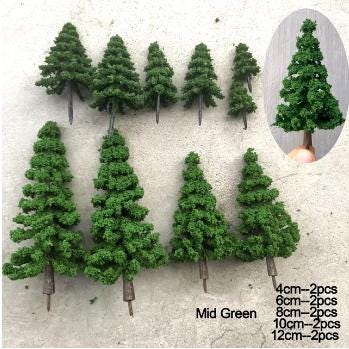 10 Pcs Miniature Cedar Trees, Cedar Tree for Landscaping, Simulation ...