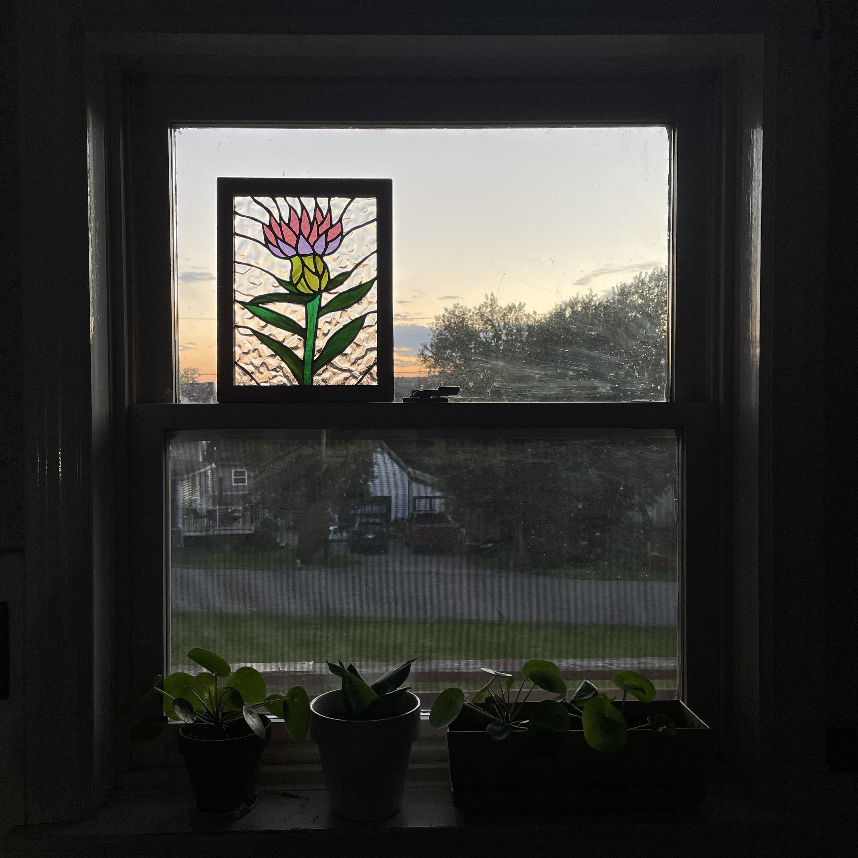 Wild Flower Stained Glass - Etsy