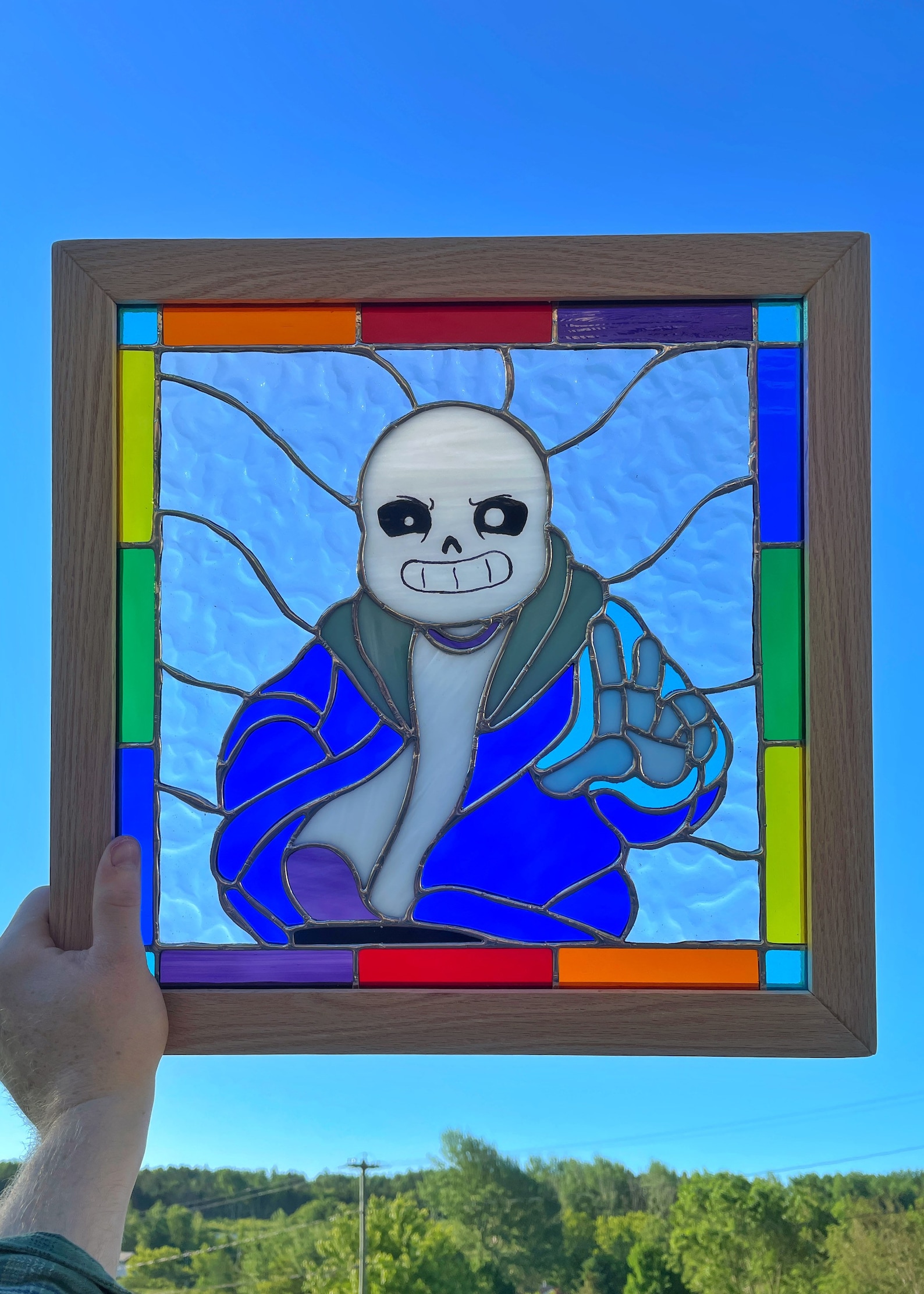 Sans Undertale Inspired Stained Glass - Etsy