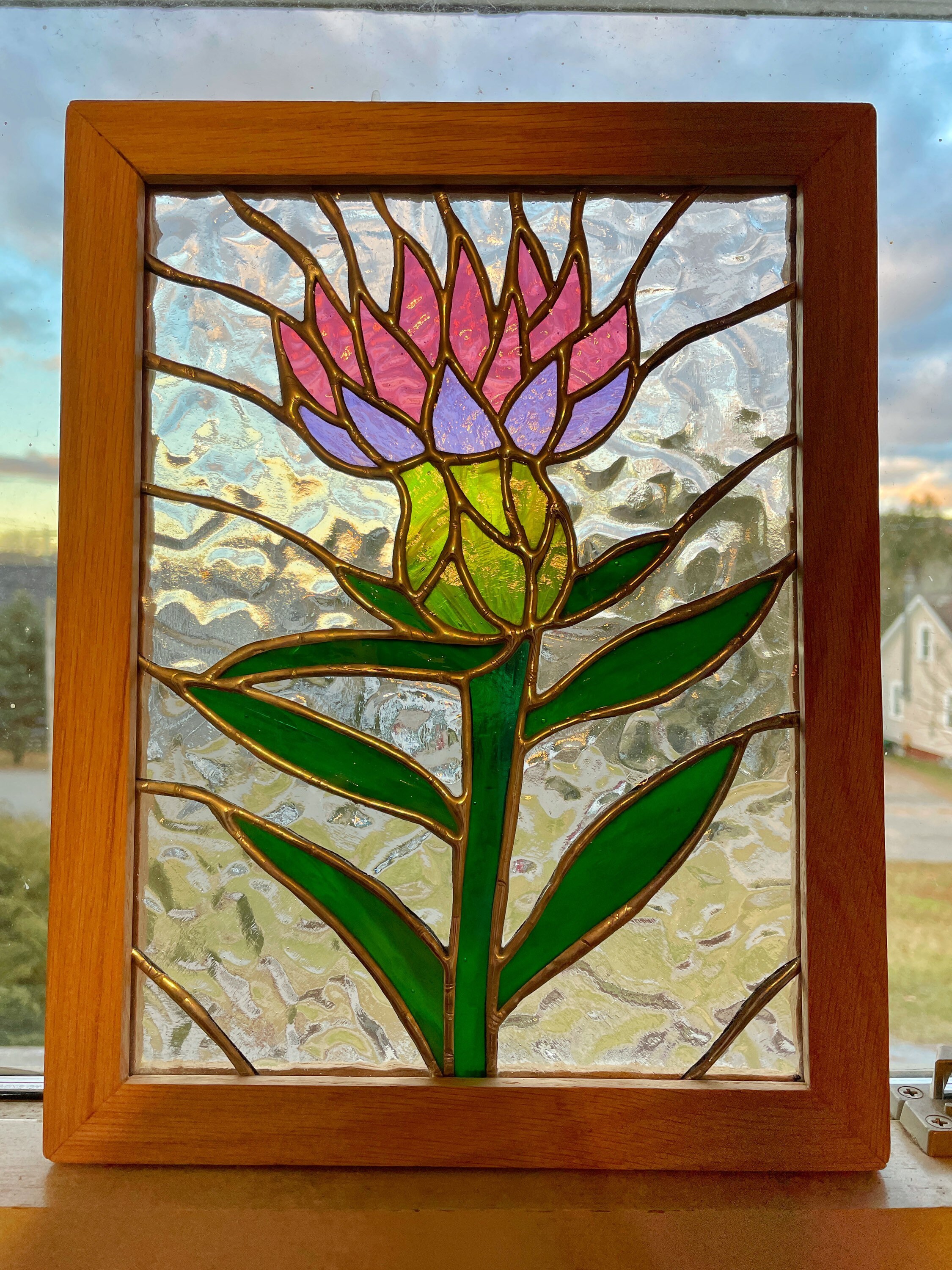 Wild Flower Stained Glass - Etsy