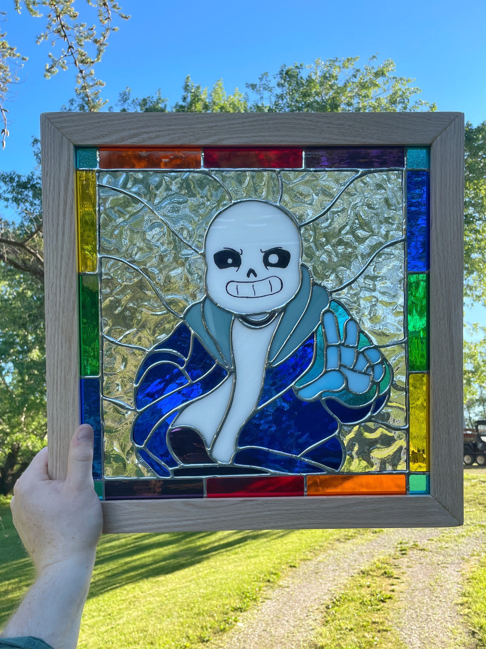 Sans Undertale Inspired Stained Glass - Etsy