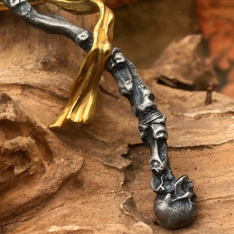 Death's Scythe-hell Blade Pendant — 24K Gold / S925 Silver—handmade ...