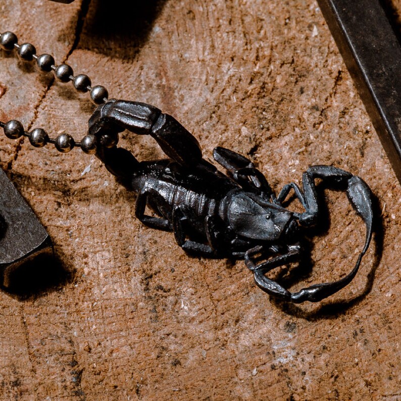 Handmade Sterling Silver Scorpion Pendant Necklace - Gothic Jewelry - Etsy