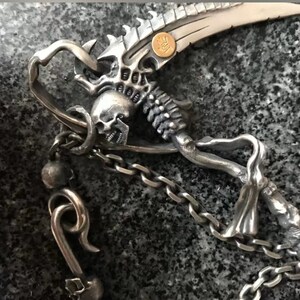 Death's Scythe-hell Blade Pendant — 24K Gold / S925 Silver—handmade ...