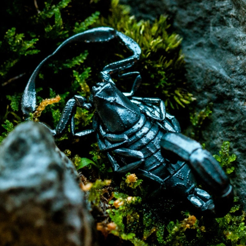 Handmade Sterling Silver Scorpion Pendant Necklace - Gothic Jewelry - Etsy