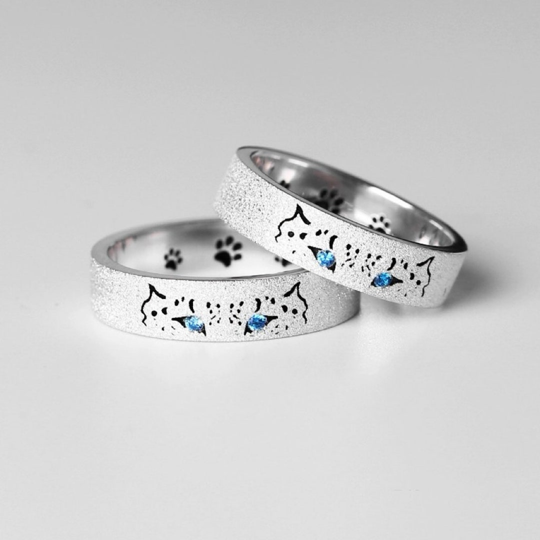 Snow Leopard Sterling Silver Ring: Handmade Cat Paw Jewelry - Etsy