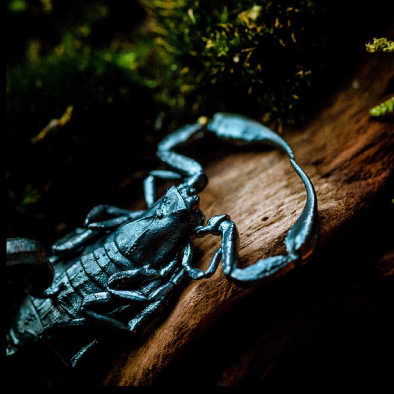 Handmade Sterling Silver Scorpion Pendant Necklace - Gothic Jewelry - Etsy